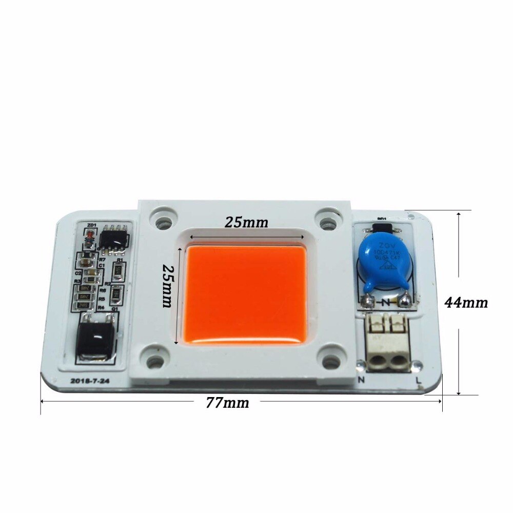 50W AC 110V 220V COB LED Light Full Spectrum 380-8... – Vicedeal