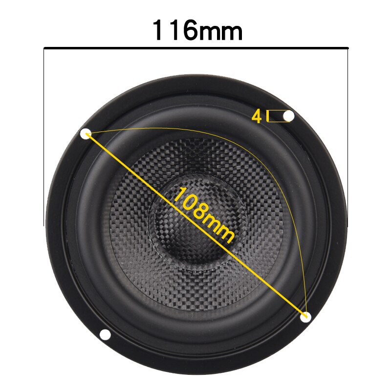 DIYLIVE 4 inch 4.5" Midbass Woofer speaker Unit 4 ... – Vicedeal