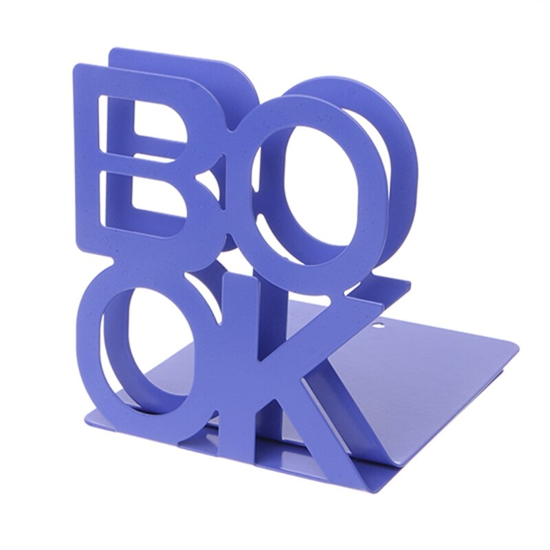 Alphabet Shaped Metal Bookends Iron Support Holder... – Grandado