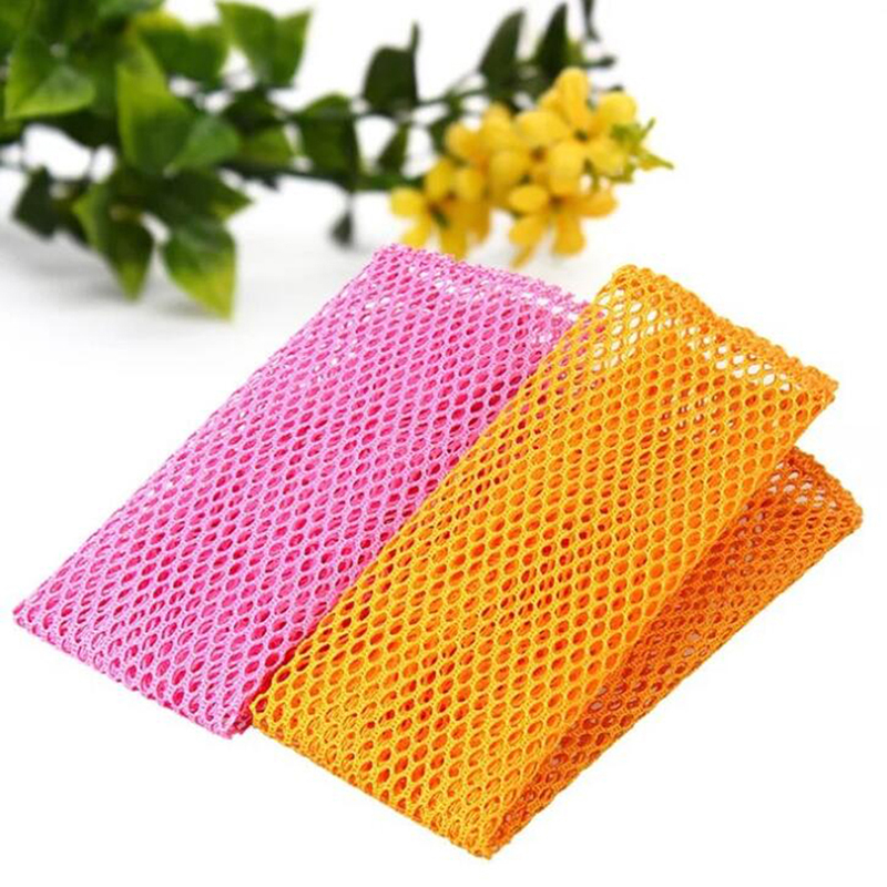 2pcs Mesh Non-stick Oil Dish Cloth Cleaning Cloth ... – Grandado