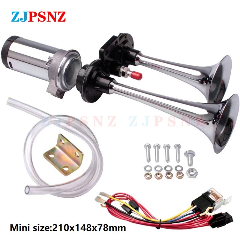 Car Air Horn 12V/24V Low and High Tone Stainless S... – Grandado