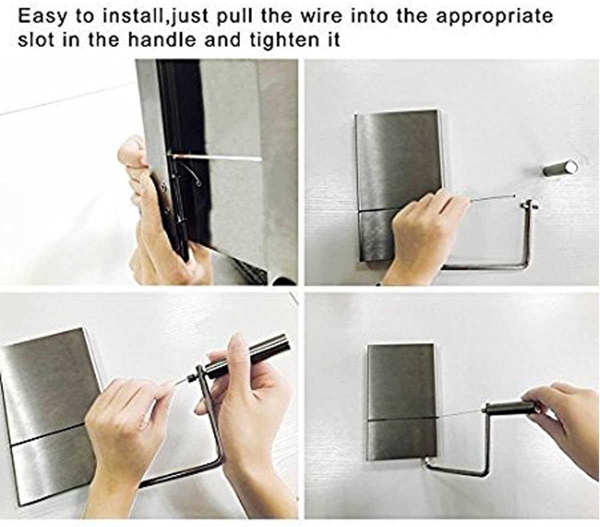 Stainless Steel Cheese Slicer Butter Cutting Board Grandado