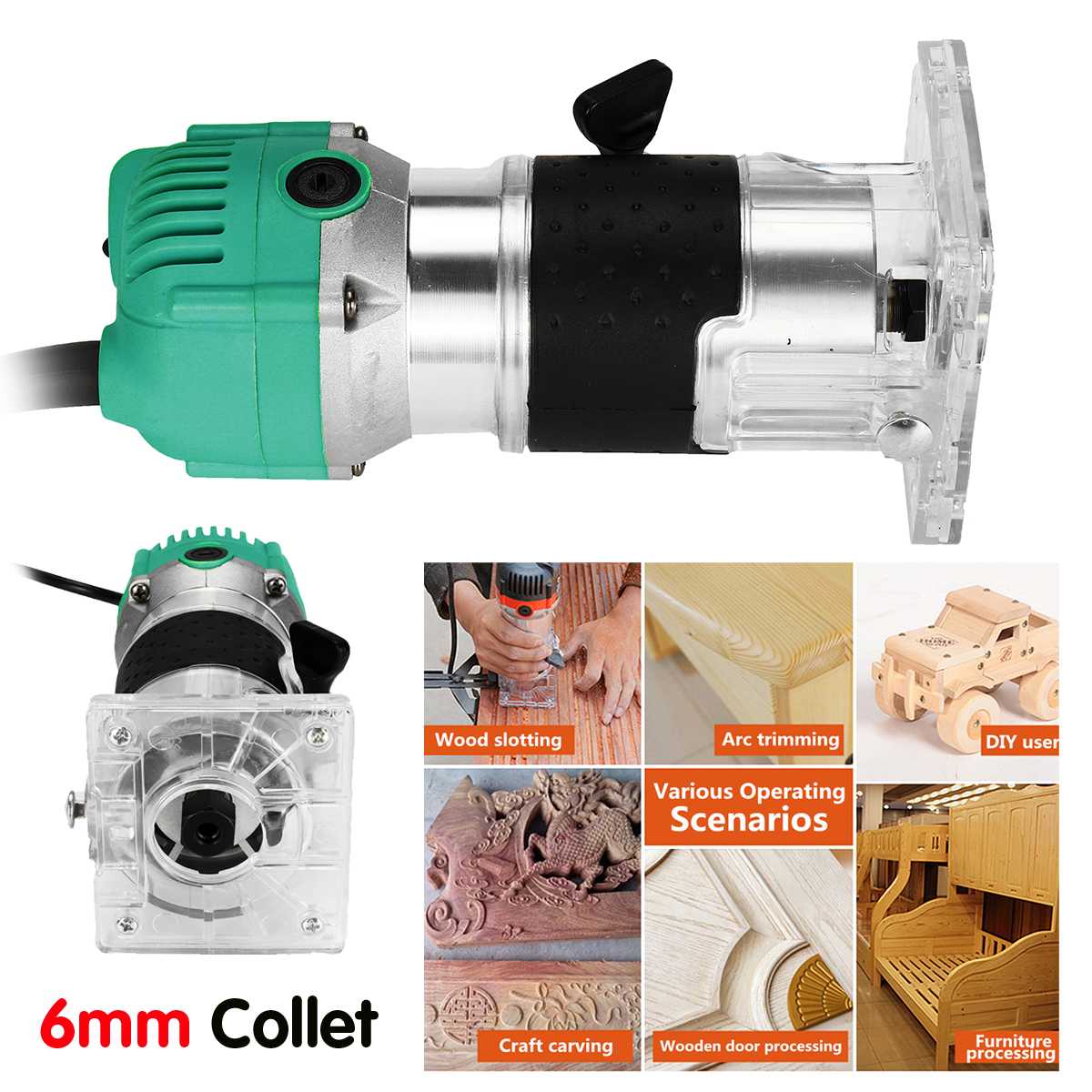 Drillpro 1500W 220V Wood Router Tool Combo Kit Ele... – Vicedeal