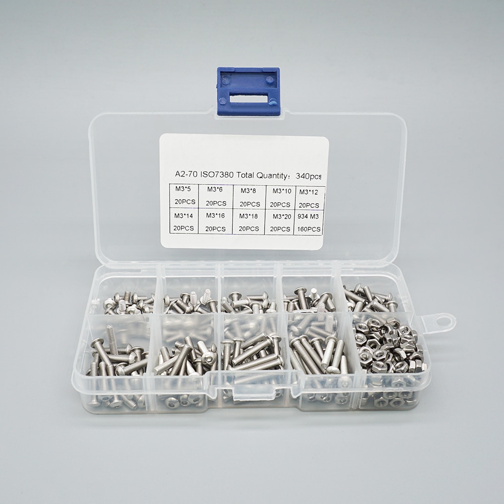 3d skrivardelar m3 20mm rostfritt stål med insexs... – Grandado