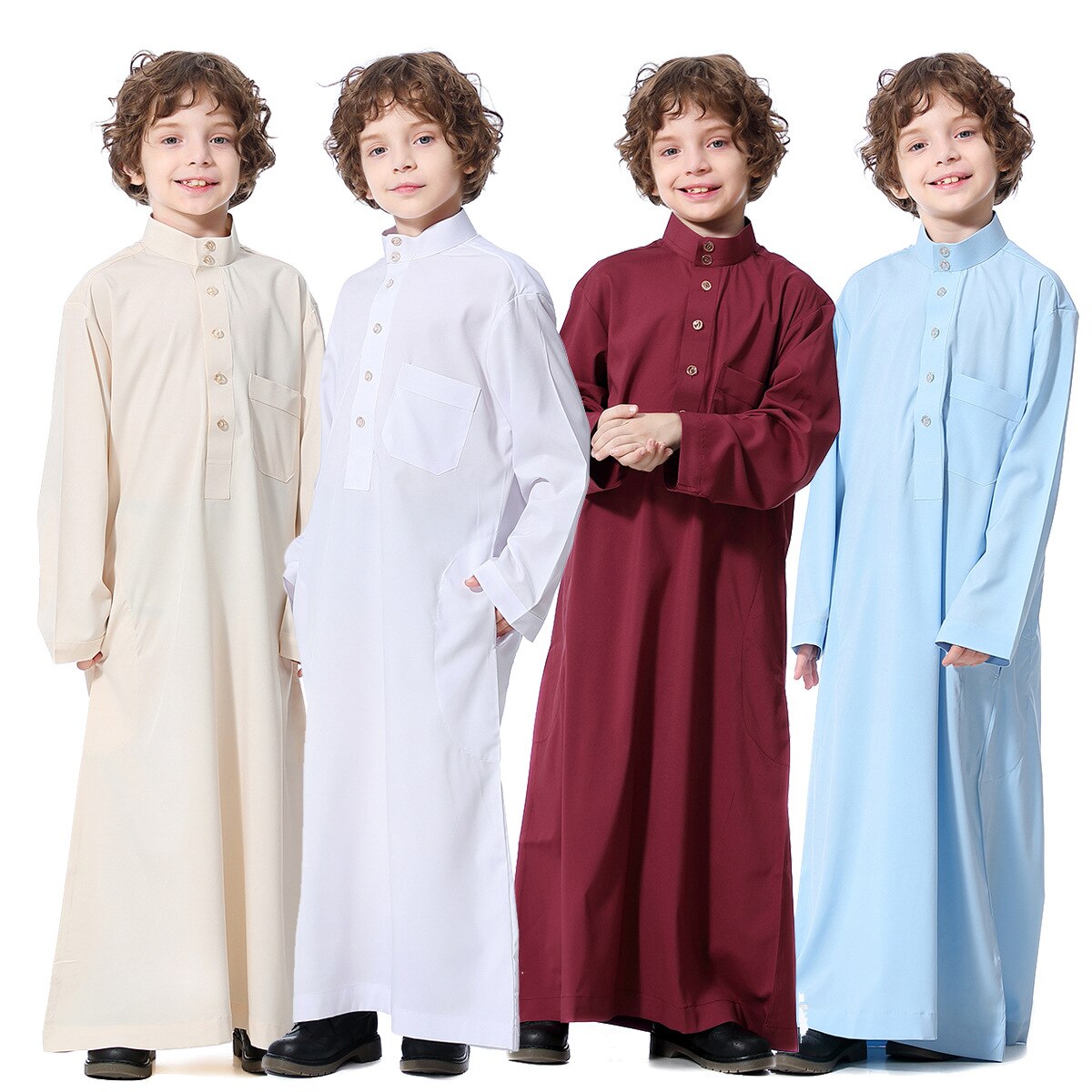 autumn muslim children plus size Jubba Thobe S-3XL – Grandado