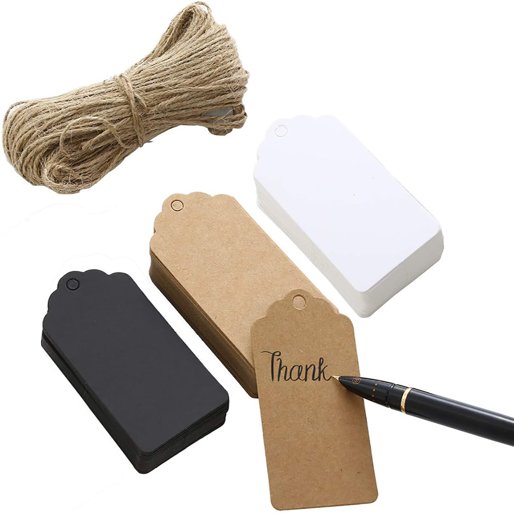 100Pcs Kraft Papier Tags Met Strings Handgemaakte ... – Grandado