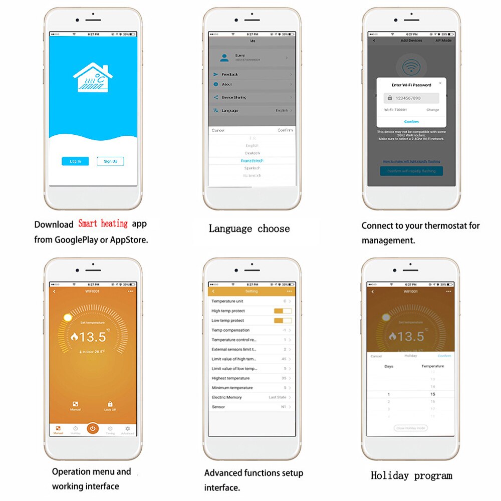 HY607 LCD Digital Intelligent Temperature Controll... – Grandado
