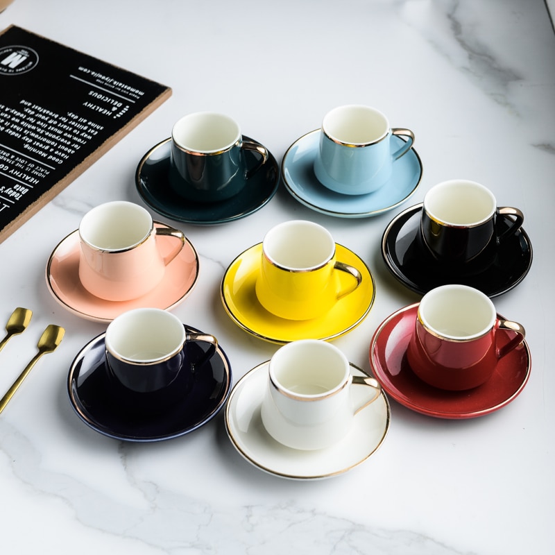 European Ceramic Mini Espresso Cup Ceramic Coffee ... – Vicedeal