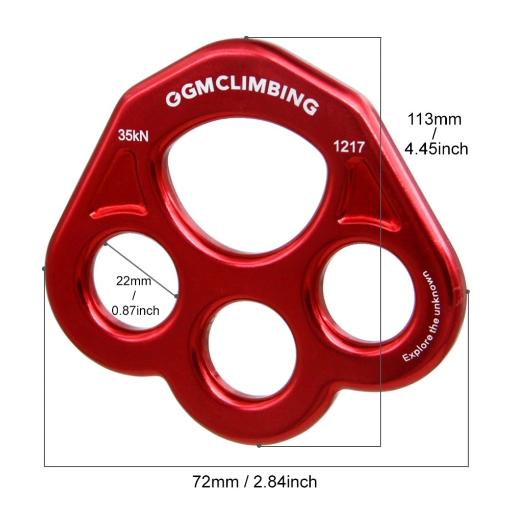 35kN Rigging Plate Bear Paw Rock Climbing Anchor P... – Grandado