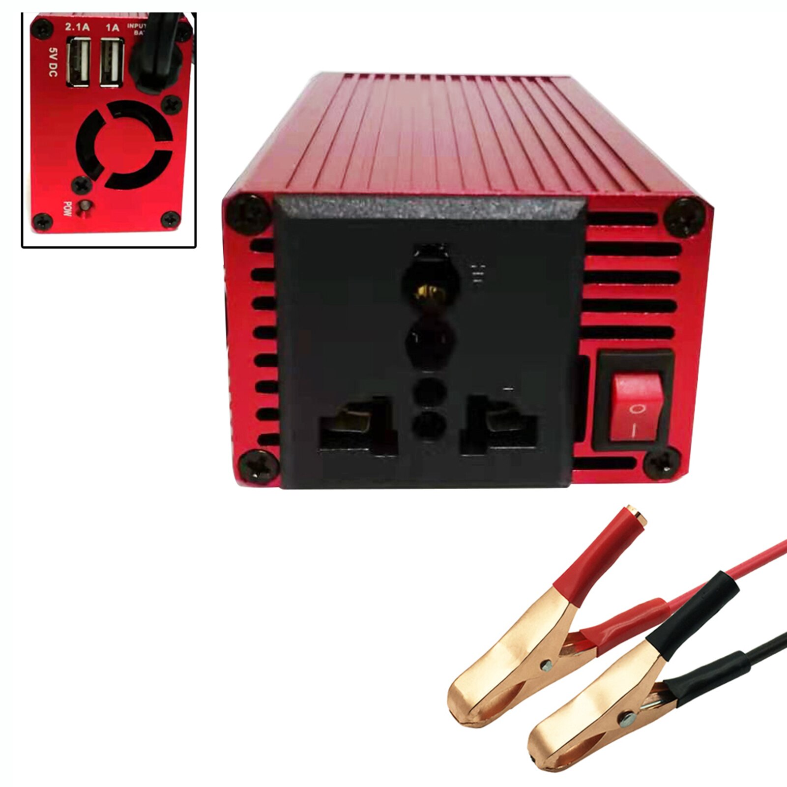 150W Car Power Portable Inverter DC 12V to AC 110V... – Grandado