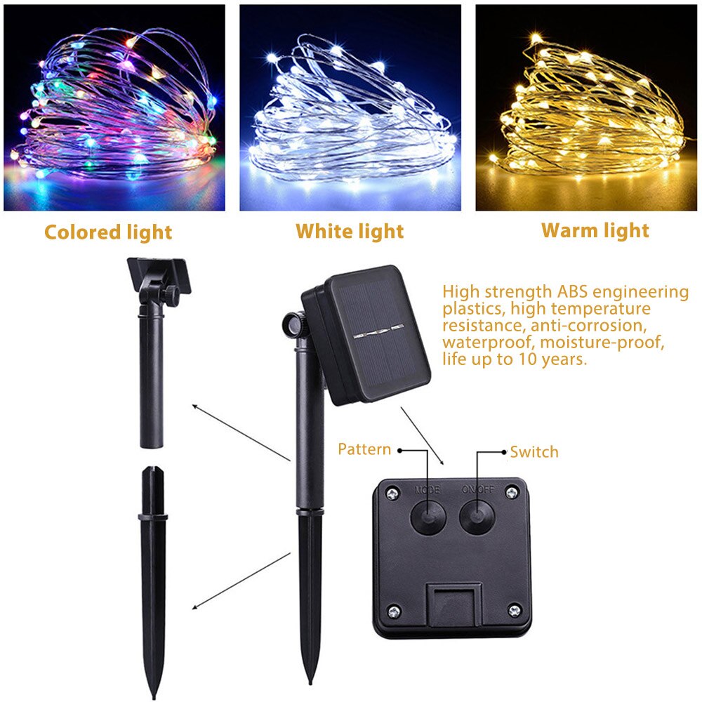 LED Solar String Light 50/300 LED Fairy Tale Chris... – Grandado