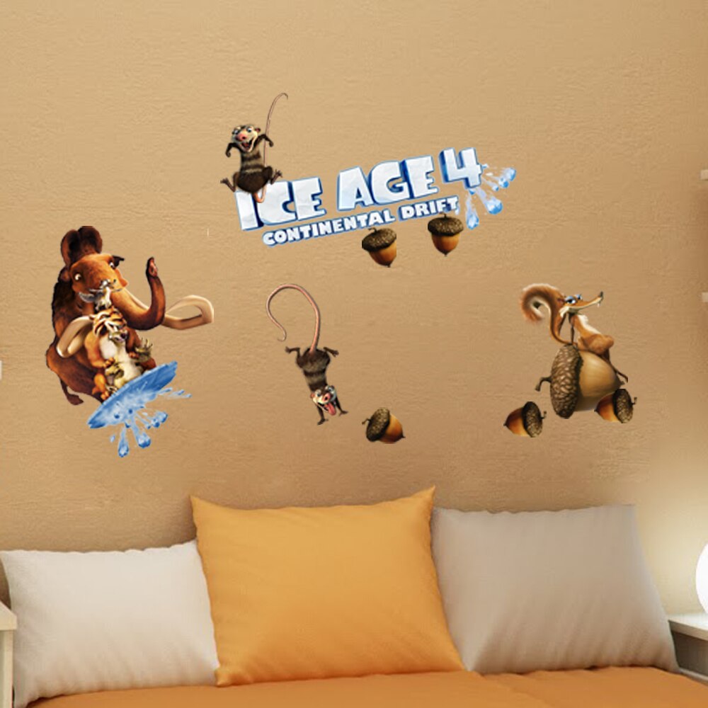 Cartoon Ice Age Snail DIY Wall Sticker Home Decals... – Vicedeal