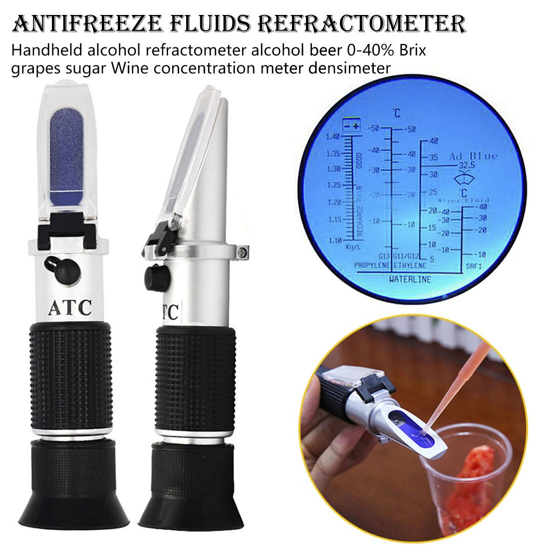 Alcoholometer Refractometer Alcohol Teste Meter Hy... – Grandado