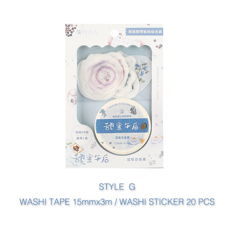 Mr Paper Package Stickers Washi Tapes Set Deciliou... – Grandado