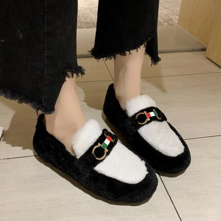 Peas shoes women autumn Korean casual one-pedal wa... – Grandado
