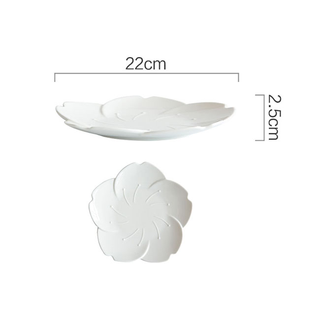 Japanse Stijl Keramische Servies Set Bloem Vorm Pl... – Grandado