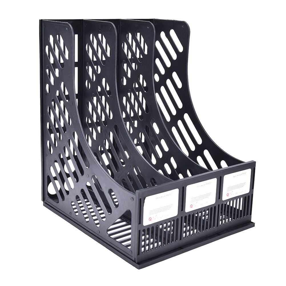 3 Sections Paper Book Blue black Storage Organizer... – Grandado