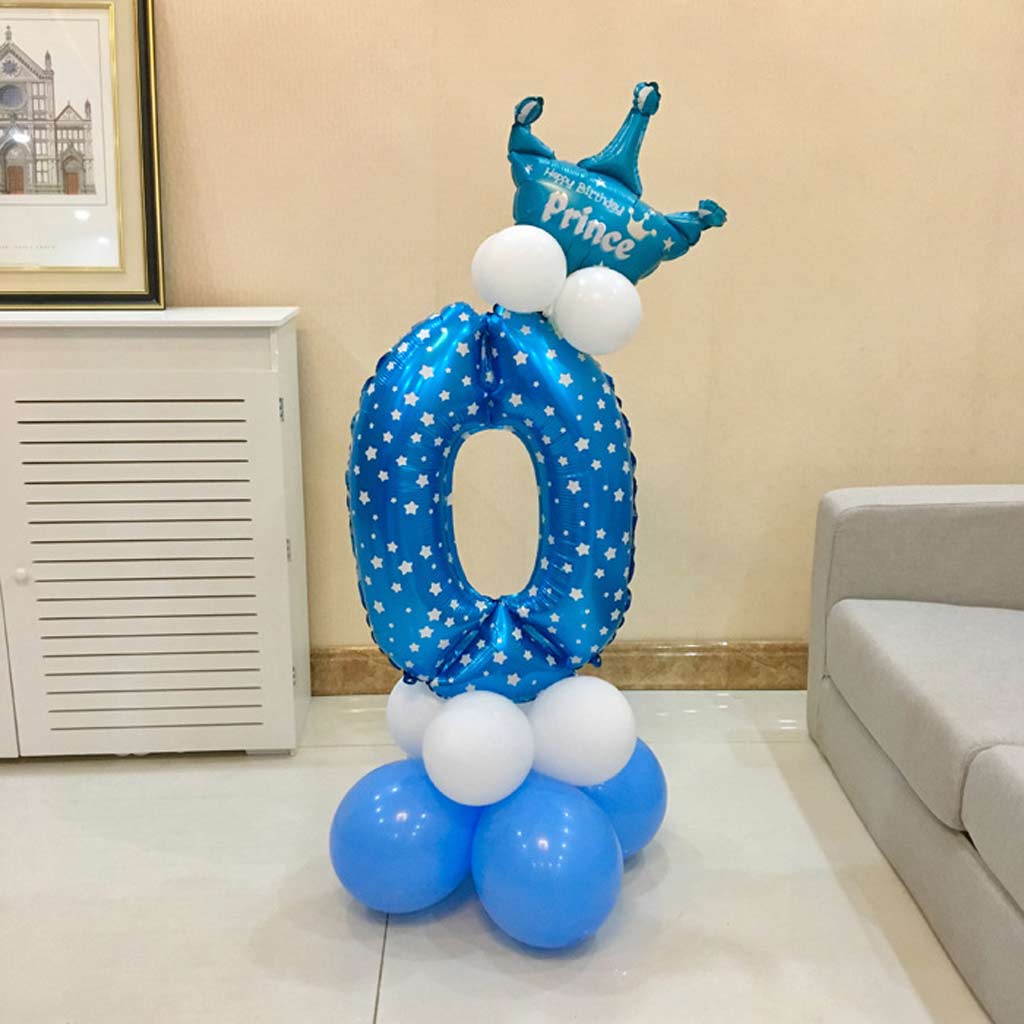 0 à 9 chiffres chiffres couronne feuille ballons c... – Grandado