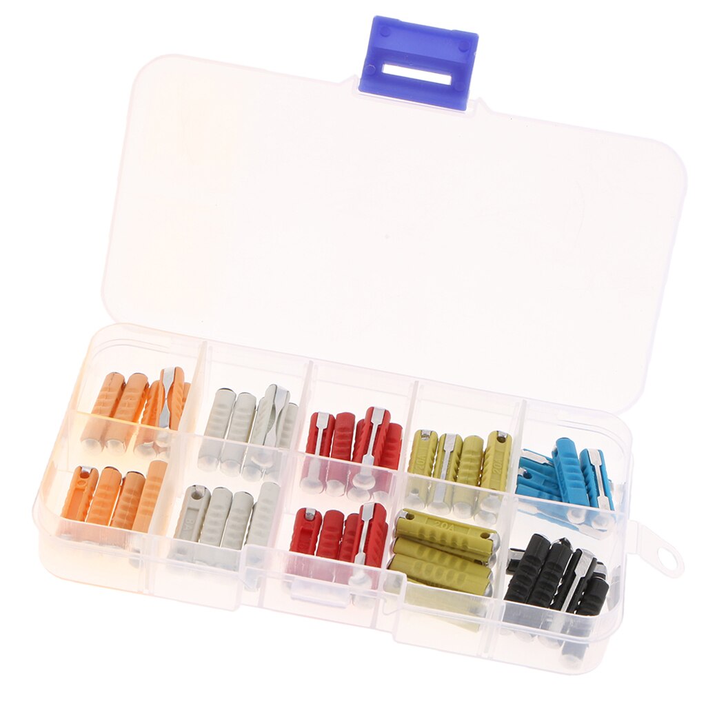 50Pcs European Car Fuses Torpedo Type Auto Fuse As... – Grandado