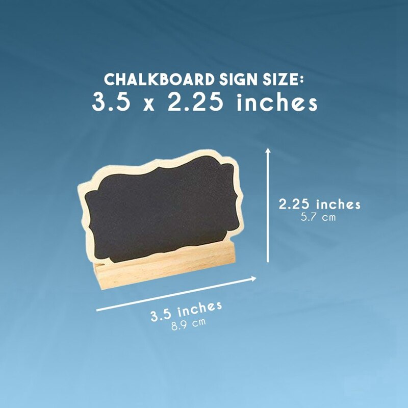 12 Mini Chalkboard Signs Stand-Chalkboard Place Ca... – Grandado