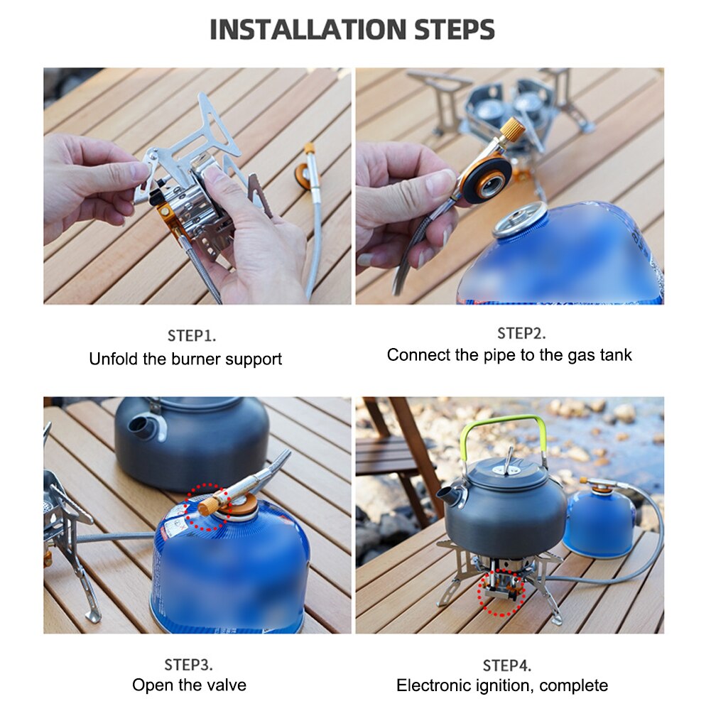 BBQ Outdoor Camping Gas Stove Windproof Outdoor Ga... – Vicedeal