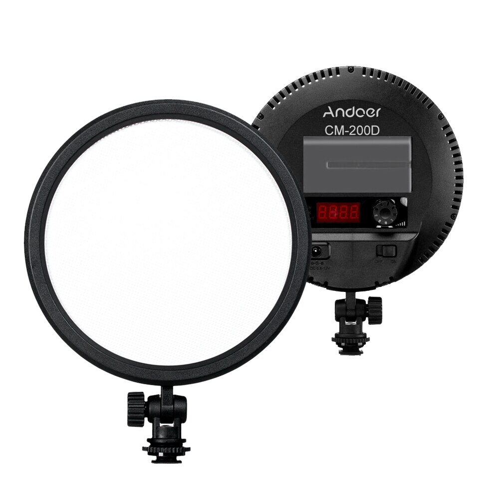 Andoer LED Edge Light CRI93 6 Inch Round Ultrathin... – Grandado