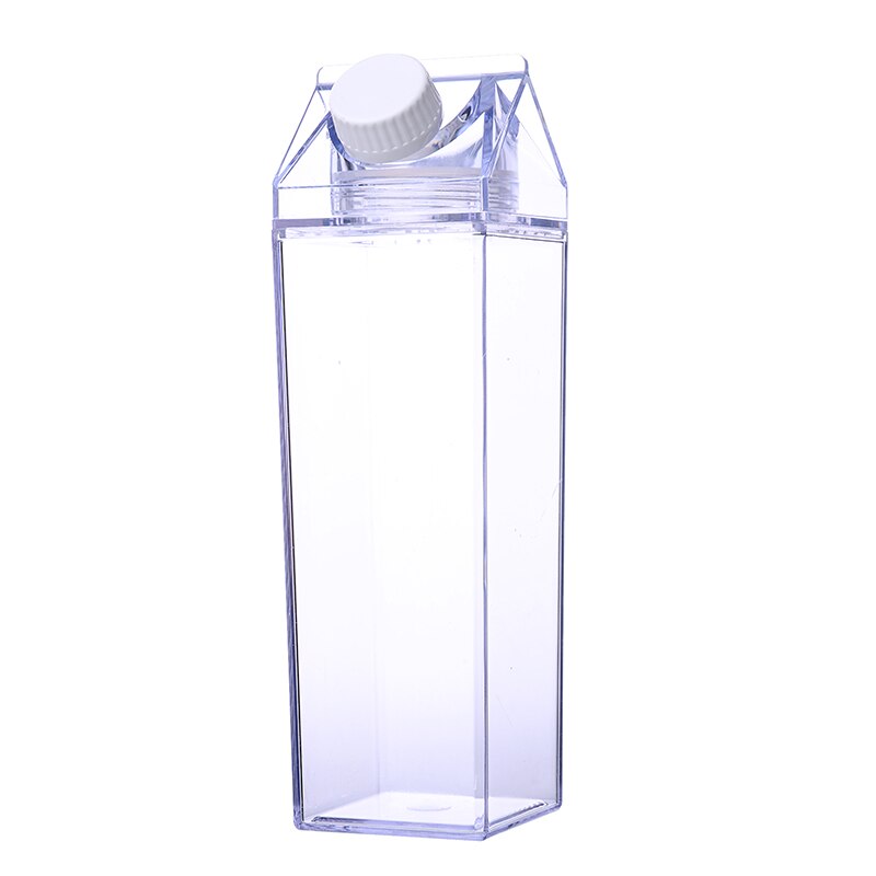 1pc 500ml Clear Milk Bottle Plastic Milk Box Shape... – Grandado