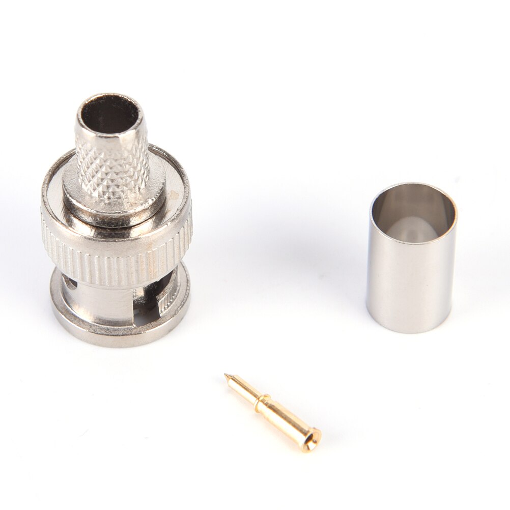 10 Sets 3-Piece BNC Male RG58 Plug Crimp Connector... – Vicedeal