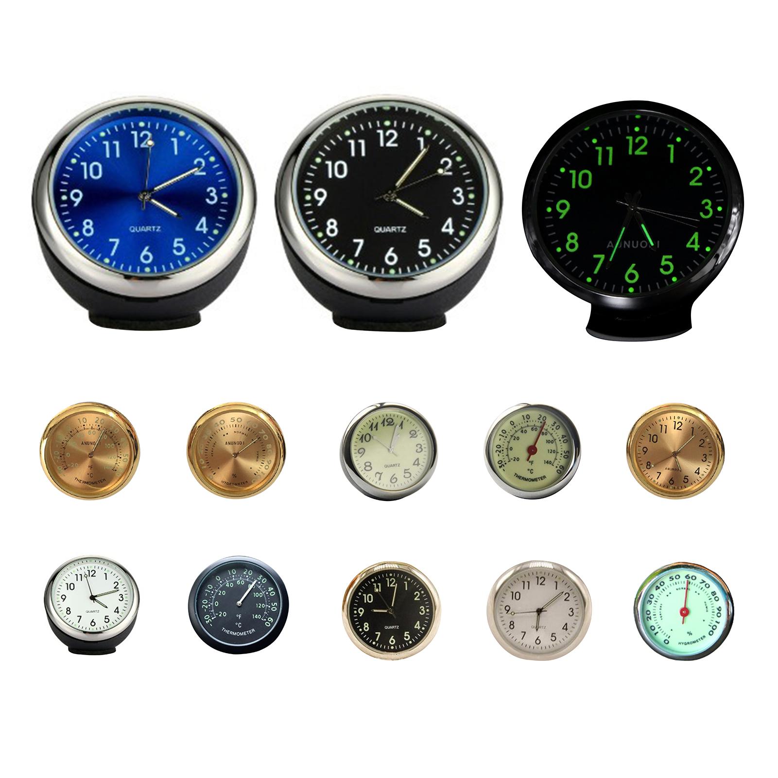 Car Quartz Dial Hygrometer Time Clock Temperature ... – Vicedeal