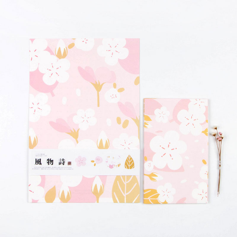 Japanese style 6 sheet letter paper+3pcs envelopes... – Grandado
