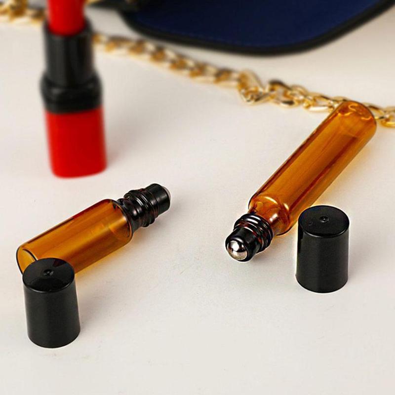 2ml 3ml 5ml 10ml Amber Glass Roll on Bottle with G... – Grandado