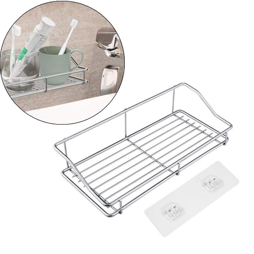 Stainless steel bathroom shelf Toiletries Toothbru... – Grandado