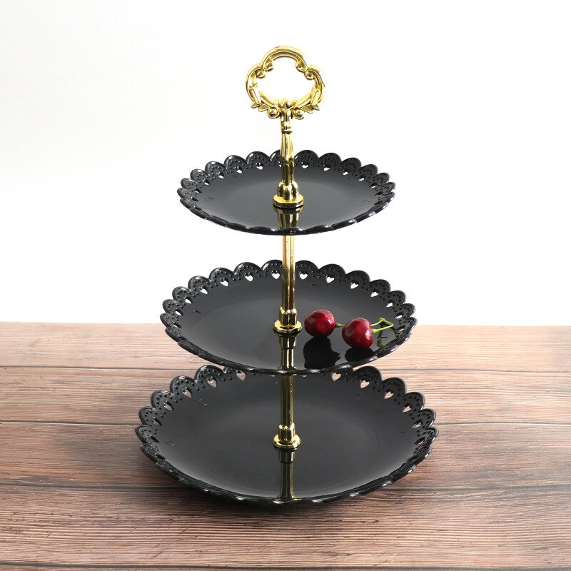 3 Tier Fruit Plate Basket Cake Stand Plates Dish E... – Vicedeal