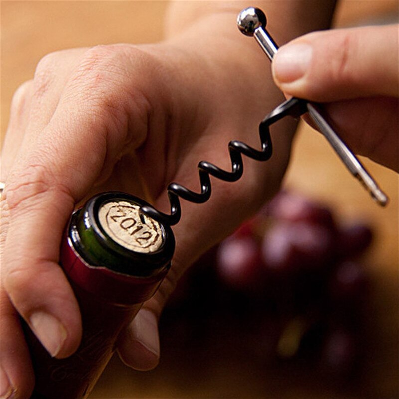 Mini Red Wine Bottle Opener With Key Ring Cork pop... – Grandado