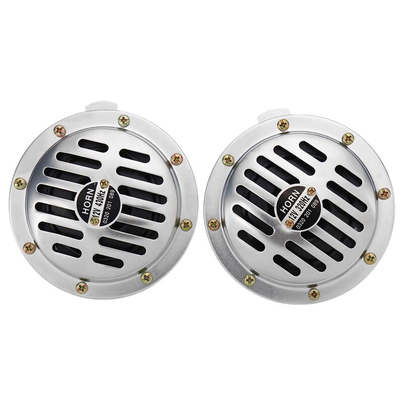 12V 115DB Universal Chrome-Plated Car Horn Compact... – Grandado