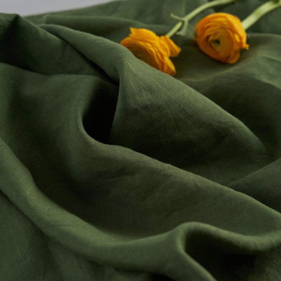 Spring and autumn sand washed flax tela Spring and... – Vicedeal