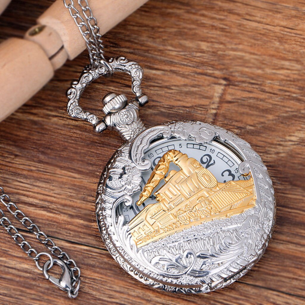 Top Luxury Gold LED Quartz Pocket Watch Necklace T... – Grandado
