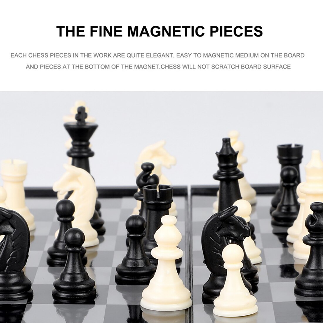 PVC Magnetic Folding Chess Set Portable Game Check... – Grandado