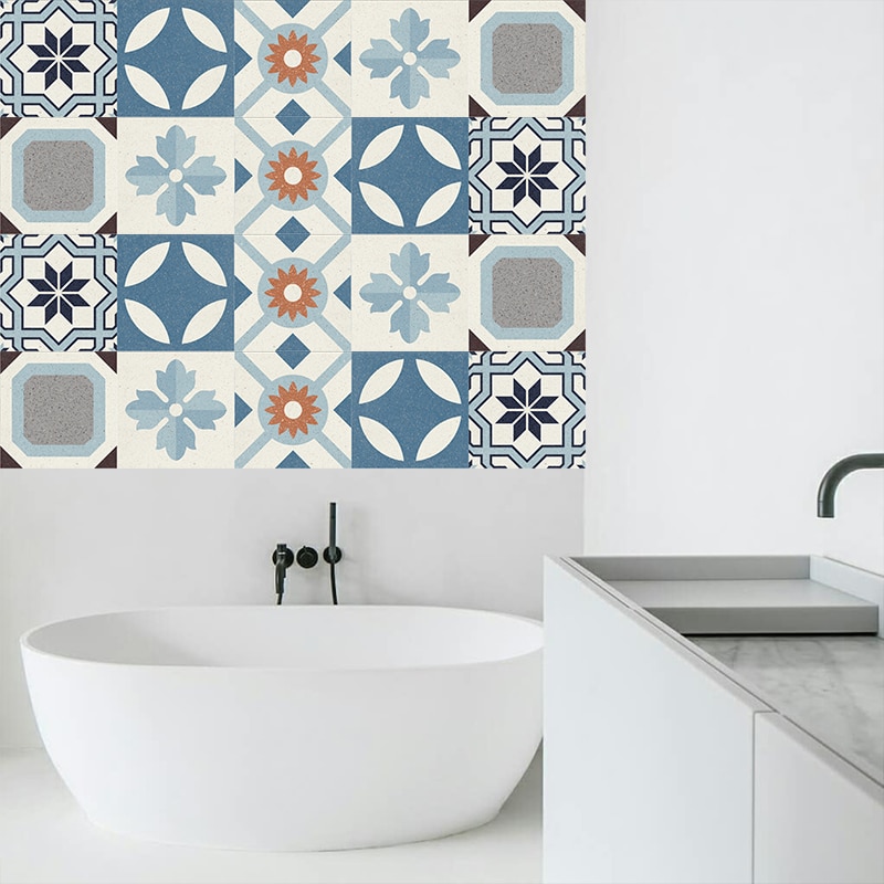 European Style Mosaic Retro Tile Sticker Home Deco... – Grandado