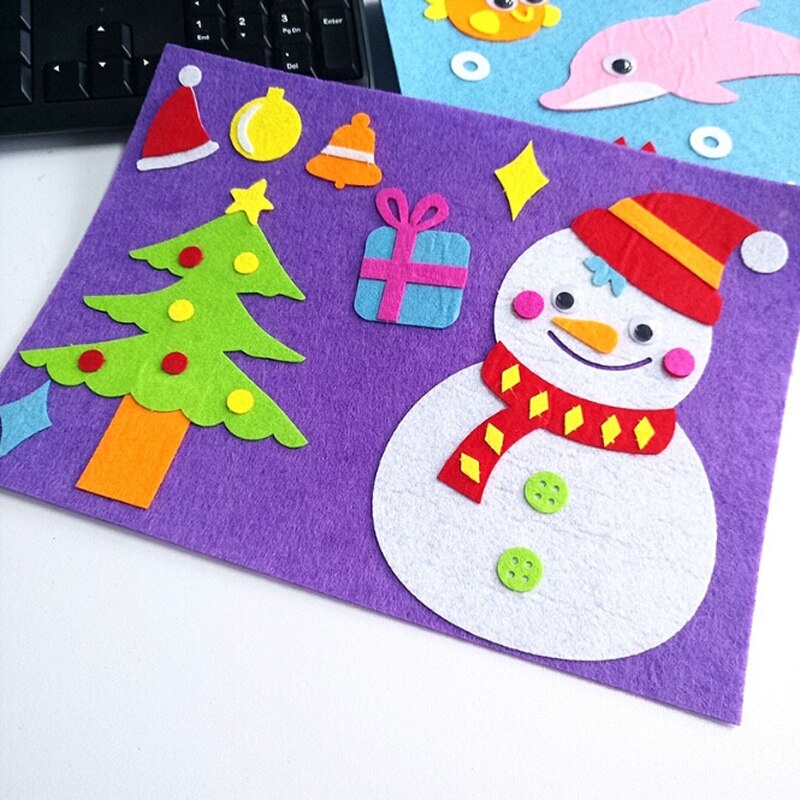 Non-woven Felt Fabric Flower Wall Stickers cartoon... – Grandado