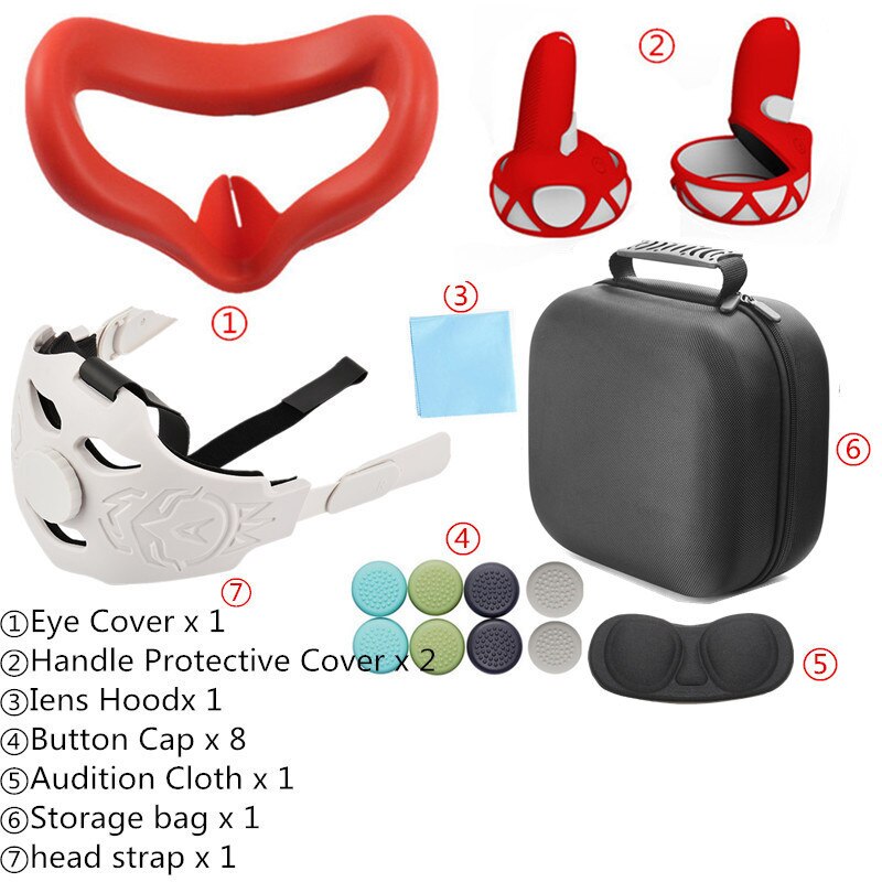 Oculus Quest 2 Case VR Touch Controller Shell Lens... – Grandado