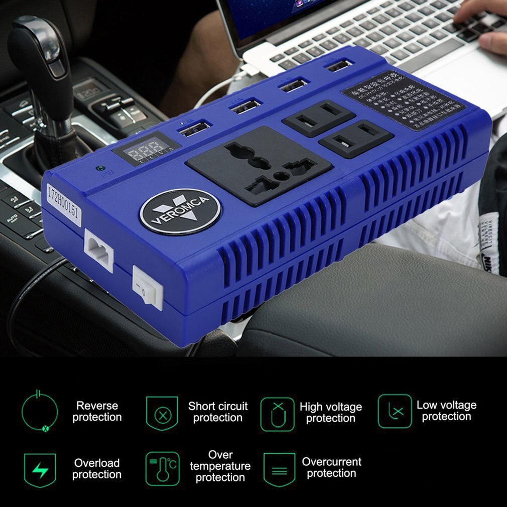 Portable Car Auto Power Inverter Converter 4 Port ... – Vicedeal