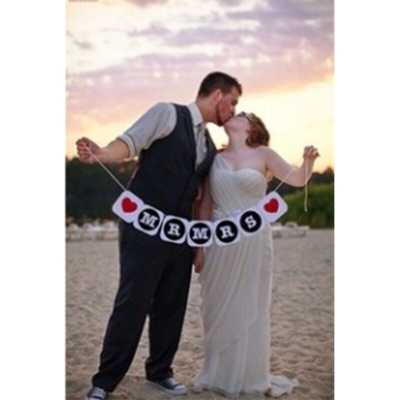 1Set Heart Letters Wedding Bunting Banner Party De... – Vicedeal