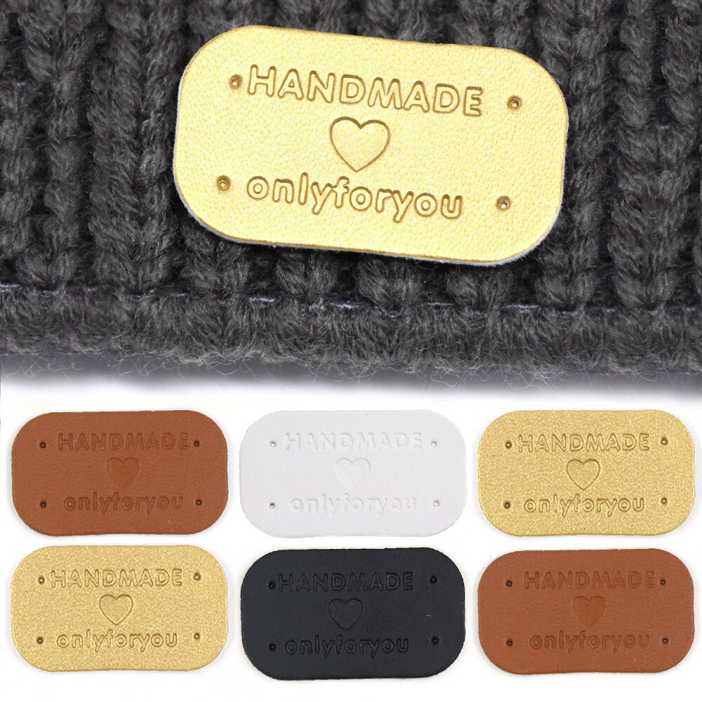 50Pcs 39X28Mm Handgemaakte Tags Met Hart "Hand Gem... – Grandado