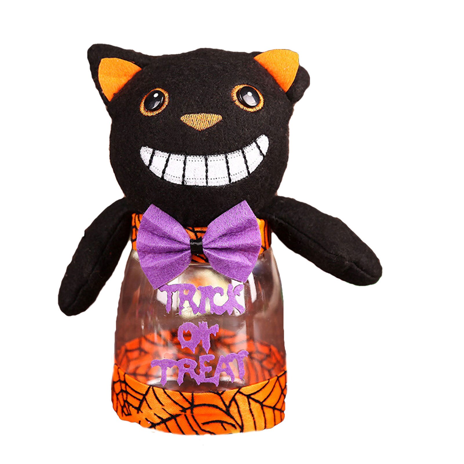 Halloween Candy Jar Trick or Treat Cookie Sweets S... – Grandado