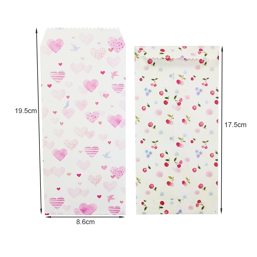 10Pcs/lot Sweet Envelopes Heart Flower Stripe&... – Grandado