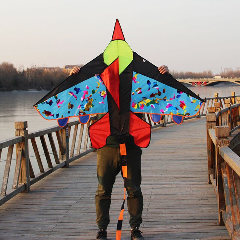 Camouflage Plane Kite Flying Toy Fighter Kite with... – Grandado