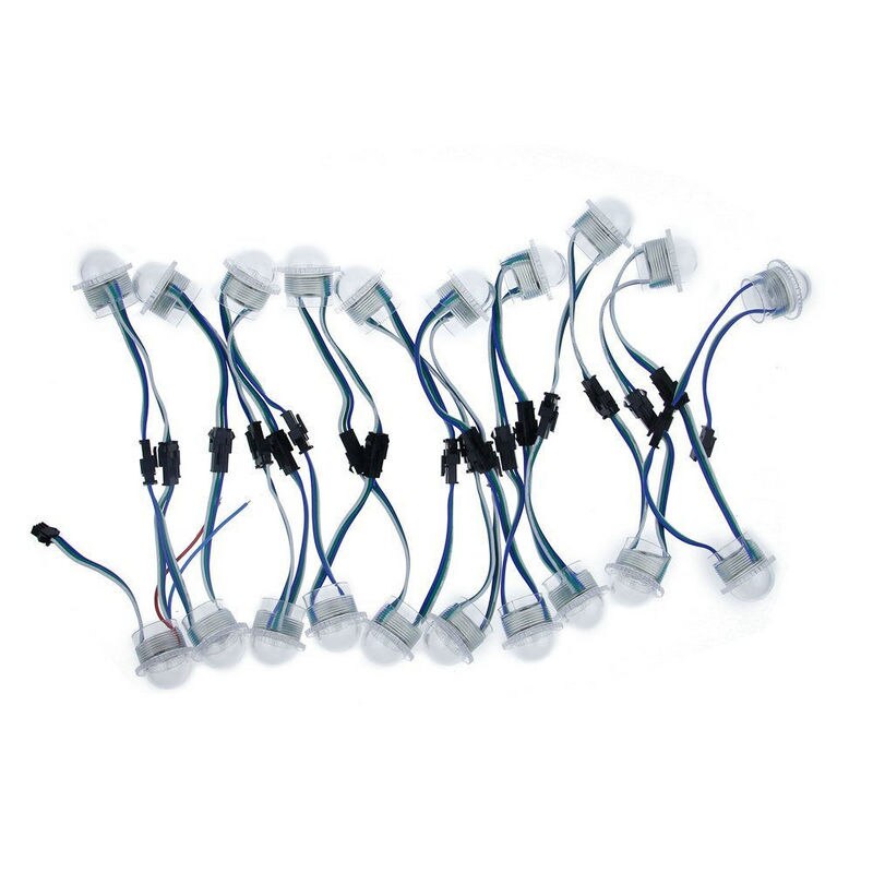 50 stk ws2811 3 lysdioder 26mm gennemsigtige led ... – Vicedeal