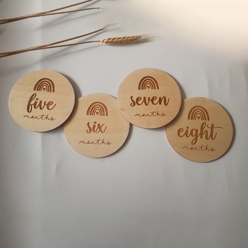 Baby Milestone Card Printed Milestone Circle Disc ... – Grandado