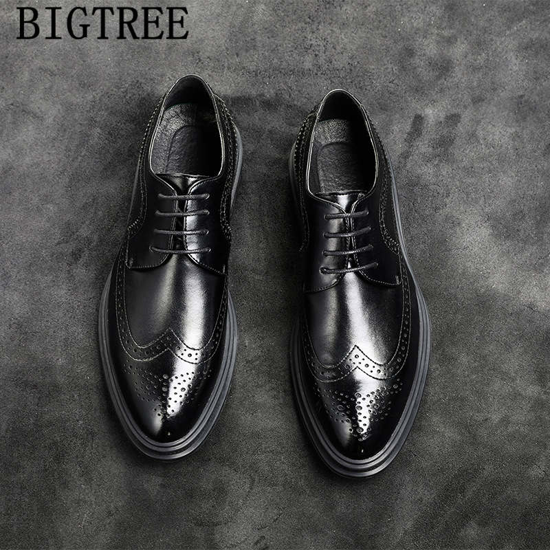 Brogue Shoes Men Formal Coiffeur Men Business Shoe... – Grandado